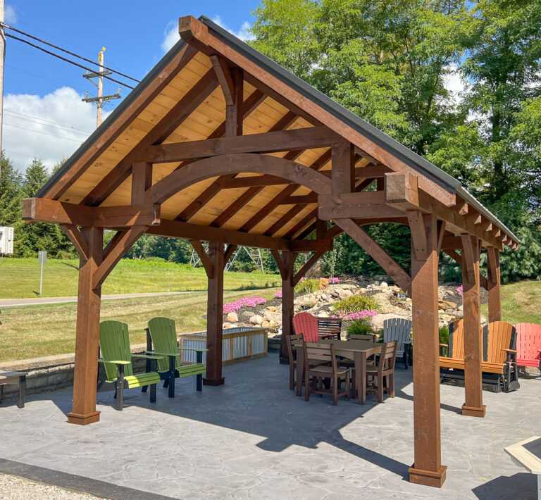 14'x20' Timber Bridge Pavilion | Pavilions Sales & Prices